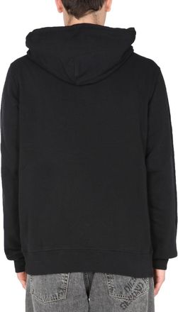 Diesel Cotton Drawstring Hoodie - Black