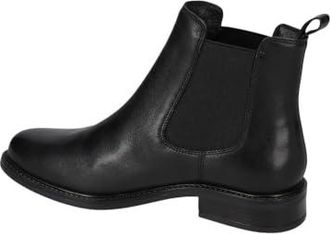 Valleverde Bottines Femme 17102 Cuir Noir ou Marron Chaussures Casual, Noir, 36 EU