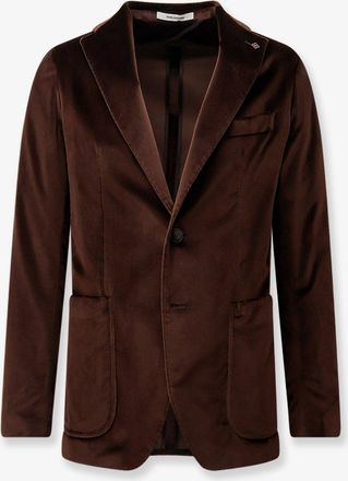 Tagliatore Single-breasted velvet blazer - TAGLIATORE - gender_Man