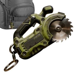 Generic Porte-cl&eacute;s de scie portable pour tron&ccedil;onneuse - Ornement avec construction compacte - Mini outil - Porte-cl&eacute;s de scie avec design - Accessoire cl&eacute; pou