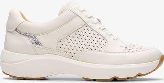 Clarks Tivoli Walk Off White Kombi-Sneaker