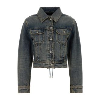 Alexander McQueen Denim Jacket - - Jackets - Damen - Blau - M