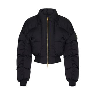 Elisabetta Franchi Daunenjacke aus Segeltuch - - Jackets - Damen - Schwarzk - S