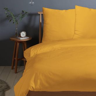 Pizuna 400 Fadenzahl aus Baumwolle Bettw&auml;sche Honiggold, 100% Langstaple Baumwolle Bettbezug und Kissenbezug, 100% Baumwolle Mako Satin 3-Teilig Bettw&auml;schese