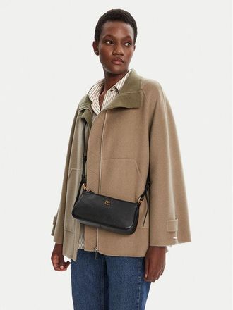 Pinko Handtasche Half Moon Baguette Mini AI 25-26 PLTT 105069 A0QO Schwarz