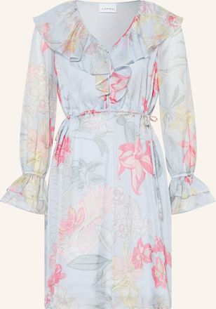Comma Comma Kleid Mit Volants blau