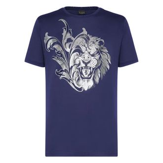Billionaire Boys Club Homme, Tops, Bleu, Taille: XS T-Shirt Col Rond Lion