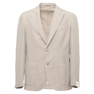 Lubiam Homme, Vestes, Beige, Taille: XL Veste en m&eacute;lange de lin