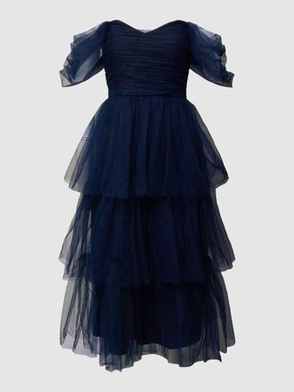 Lace & Beads Cocktailkleid im schulterfreiem Design