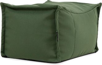 Icon Brand Bud Hocker, Khakigrün, Olefin Stoff für Drinnen und Draußen, Sitzpuff Hocker mit Füllung, Fußhocker für das Wohnzimmer, Garten, Terrasse