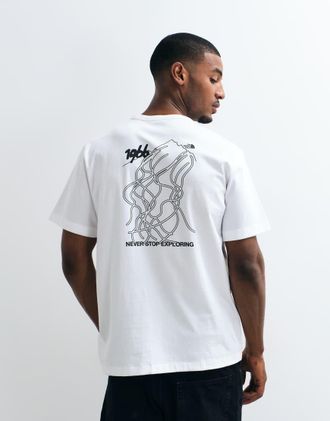 The North Face NSE t-shirt graphique Slopes en blanc