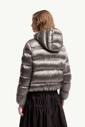 Moncler Quilted Nylon Down Jacket - silver