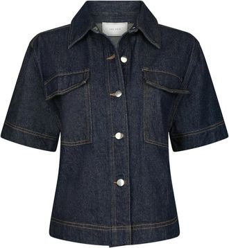 Neo Noir Femme, Blouses et Chemises, Bleu, Taille: 42 FR Tiki Denim Shirt