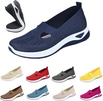 Generic Slip On Sneakers pour femme, chaussures d&eacute;t&eacute; confortables, orthop&eacute;diques, chaussures de marche d&eacute;t&eacute;, chaussures de marche l&eacute;g&egrave;res, respirantes, chauss