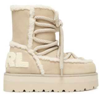 Karl Lagerfeld Schneeschuhe KARL LAGERFELD Skylar Ski KL49676 Hellbeige