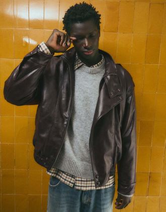 Bershka veste marron