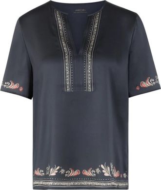 Marc Cain Bluse aus Mischgewebe - - Blouses & Shirts - Damen - Grau - XL