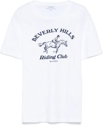 Sporty & Rich t-shirt Beverly Hills Riding Club - Blanc