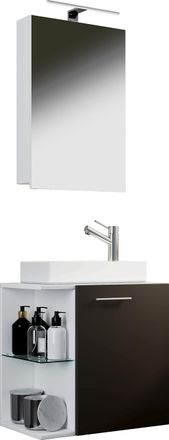 VCM 3-TLG Set | Waschplatz f&uuml;r G&auml;ste WC | G&auml;stebad | Waschtisch Toilette | Badezimmer Set - Hausa SC