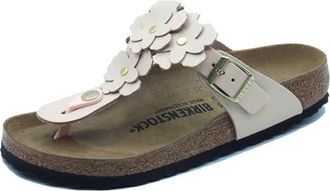 Birkenstock 1029287 Gizeh Flower Embellishment Light Rose Tongs pour Femme en cuir, rose, 38 EU