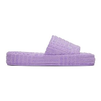 Bottega Veneta Geometrischer Schwamm Resort Slide - - Shoes - Damen - Lila - 36 EU