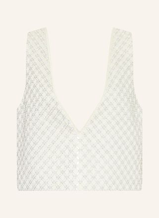 Dorothee Schumacher Dorothee Schumacher Top Sparkling Statement Mit Pailletten Und Schmucksteinen weiss