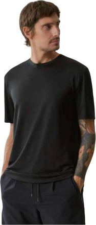 Montecore Homme, Tops, Noir, Taille: XL T-shirt en laine