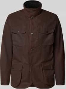 Barbour Funktionsjacke mit gewachstem Twill