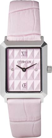 Coeur de Lion Uhr - Uhr Iconic Spikes Ros&eacute; Silber Armband Leder - Gr. unisize - in Quarz - f&uuml;r Damen