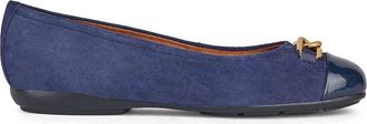 Geox D FLORETIA A Ballet Flat, Navy, 39 EU
