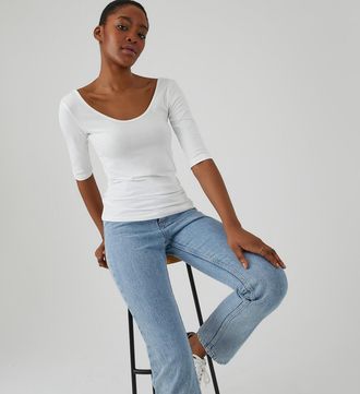 La Redoute Collections T-shirt Col Danseuse