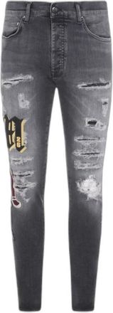Amiri Jean skinny Varsity Patch - Homme - Jeans - Noir - Taille: W31