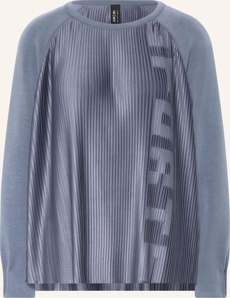 Marc Cain Sweatshirt Mit Plissees blau