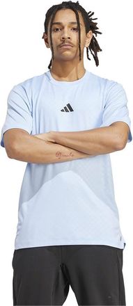 adidas Mens Power 3-Streifen T-Shirt Glow Blue M