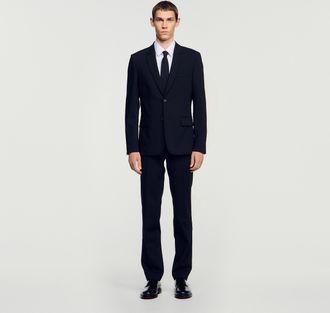 Sandro Veste de costume en laine vierge