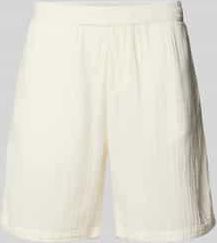 Review Regular Fit Shorts aus Musselin