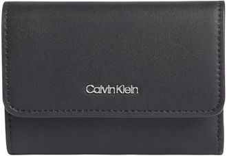 Calvin Klein Femmes CK Must Small Trifold W/Zip LV04F1030G Portefeuilles Noir (Noir), Taille Unique, Noir (Noir), One Size