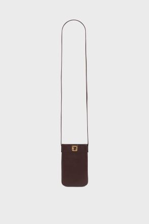 Gerard Darel Porte t&eacute;l&eacute;phone en cuir - LADYPHONE - Marron