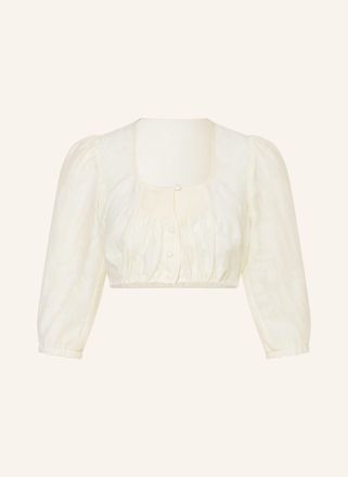 Sportalm Dirndlbluse Mit 3/4-Arm weiss
