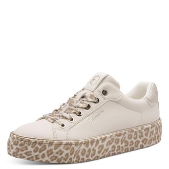 Tamaris Damen Sneaker Low Cut, braun (Leopard Comb),38