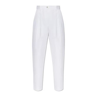 Dolce & Gabbana Femme, Pantalons, Blanc, Taille: 36 FR Pantalon avec poches