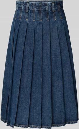 Self Portrait Jeansrock mit Rei&szlig;verschluss