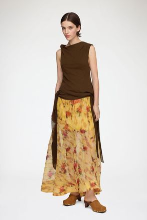 Ganni Haut en maille chin&eacute;e - Taille 44 Marron - Pour Femme