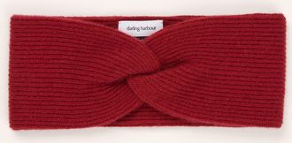 Darling Harbour Darling Harbour Stirnband Aus Cashmere rot