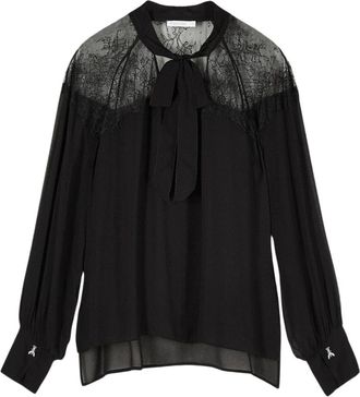 Patrizia Pepe Femme, Blouses et Chemises, Noir, Taille: 40 FR Blouses