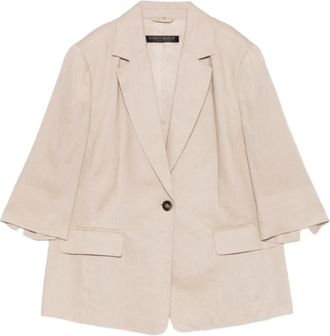 Marina Rinaldi Femme, Vestes, Beige, Taille: 46 FR Blazers