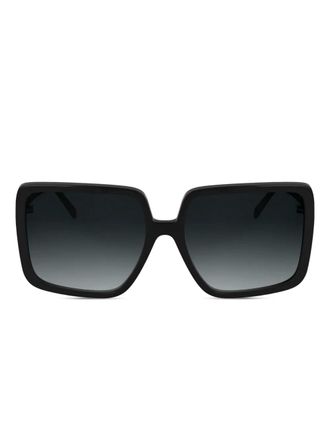 Karl Lagerfeld Sonnenbrille mit eckigem Gestell - Schwarz