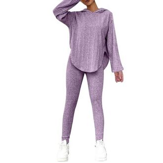 Generic Ensemble de surv&ecirc;tement pour femme - V&ecirc;tements de sport tendance - Deux poches - Ensemble de v&ecirc;tements pour femme - Ensemble de jogging pour femme - P