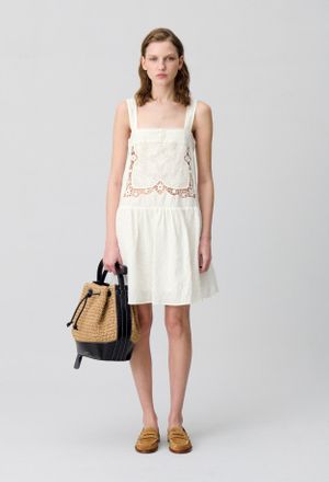 Claudie Pierlot Kurzes Kleid besticktem Oberteil