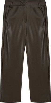 Marella Hose aus Kunstleder Emme by Marella Argento 2625786032 Dunkelbraun Regular Fit